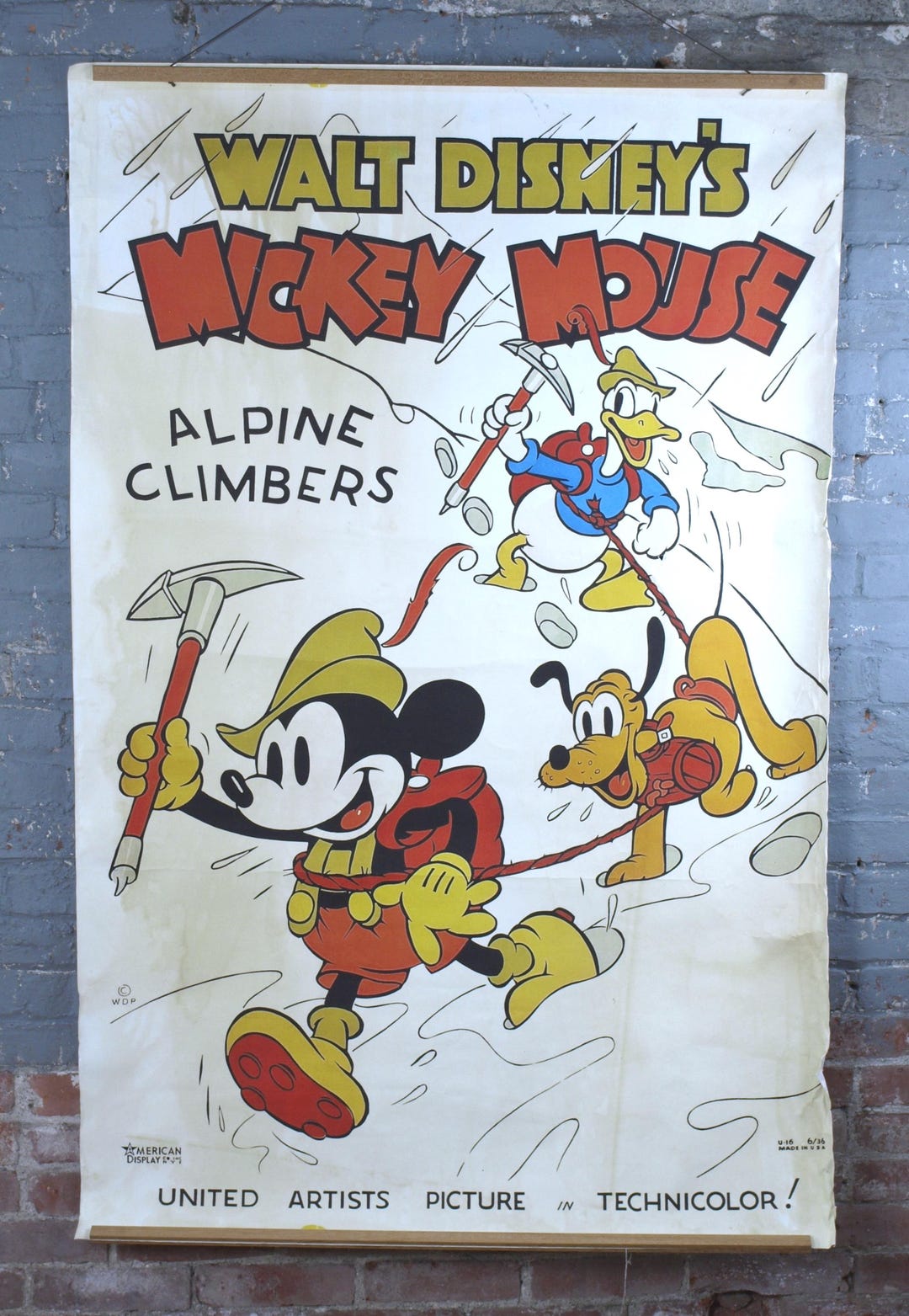 Walt Disney's Mickey Mouse Alpine Climbers United Artists Picture Large ...