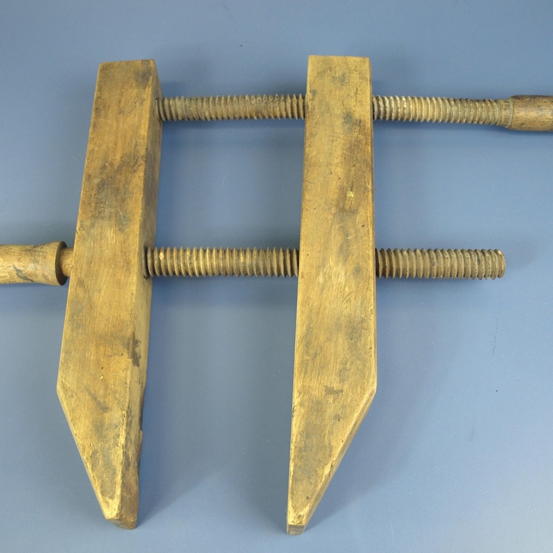 Antique Wood Screw Clamp - Etsy