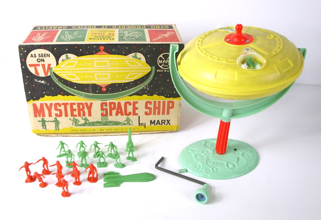 Vintage MARX Mystery Space Ship in Original Box, Circa 1962 No Manual ...
