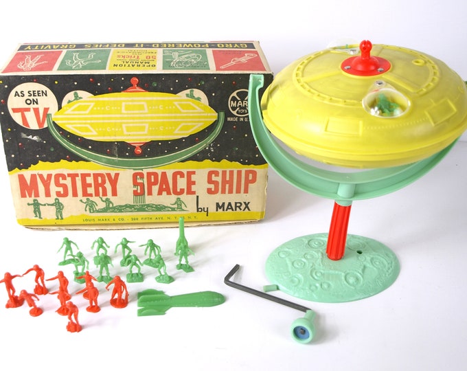 Vintage MARX Mystery Space Ship in Original Box, Circa 1962 - No Manual ...