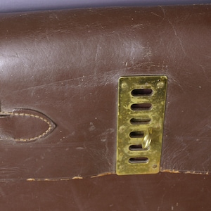 Vintage Military Leather Briefcase Satchel Attache Bag Type II KK -B-650A US Pilots Stock No ...