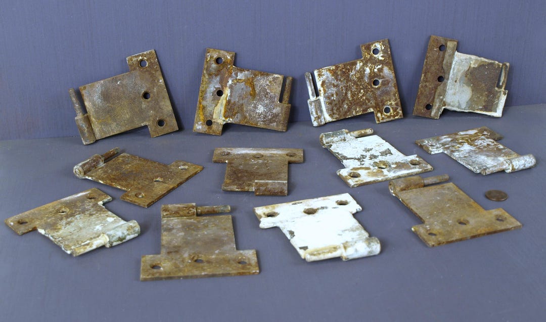 Antique / Vintage Lift-off Shutter Hinges, Left & Right Sides - 23 Pieces, All W/ Pins ...