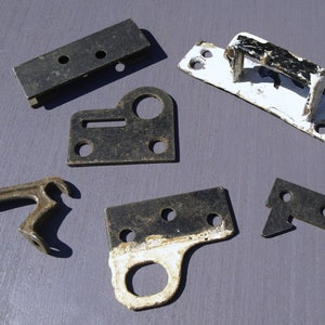 Vintage Door Hardware, Cabinet Handles and Hasp Pins & Catches+, Lot of ...