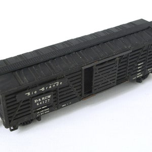 Vintage Model Trains, HO Scale 40' Live Stock Train Car, Rio Grande - D ...