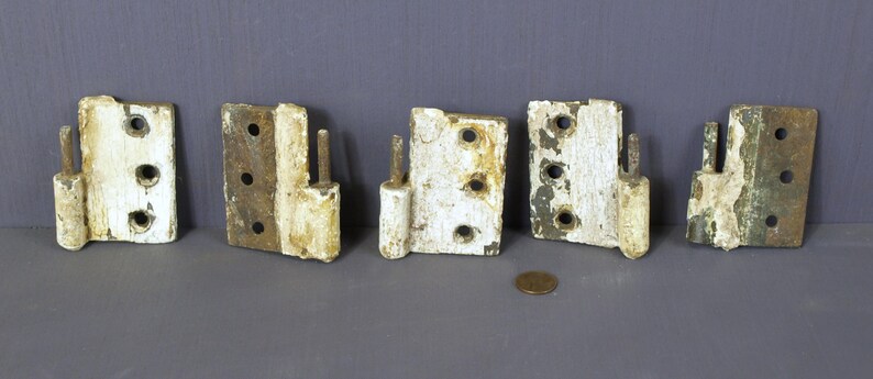 Antique / Vintage Door Hinges, Left & Right Sides 24 Pieces, 22 W/ Pins ...