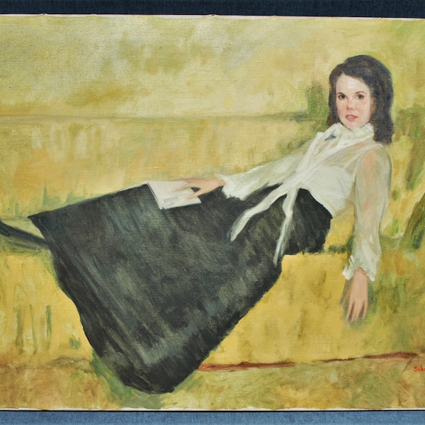 Woman Reclining Painting - Etsy