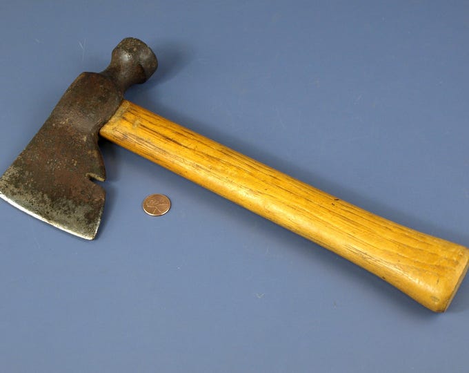 Vintage Roofing Shingle Hatchet With Wooden Handle / Unknown Maker ...