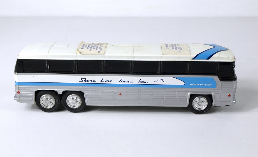 Vintage Advertising Coin Bank Bus for Shore Line Tours, Inc, "marlin ...
