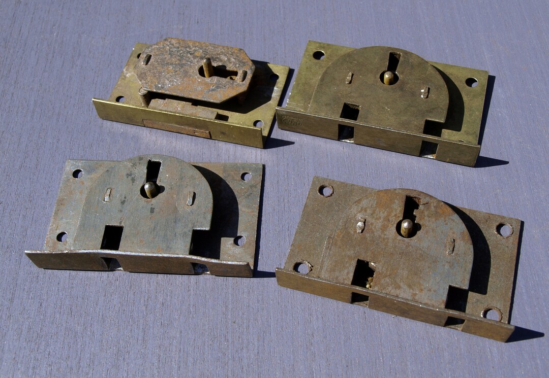 Vintage & Antique Cabinet Lock Assortment - NO KEYS - 4 Cabinet Locks ...