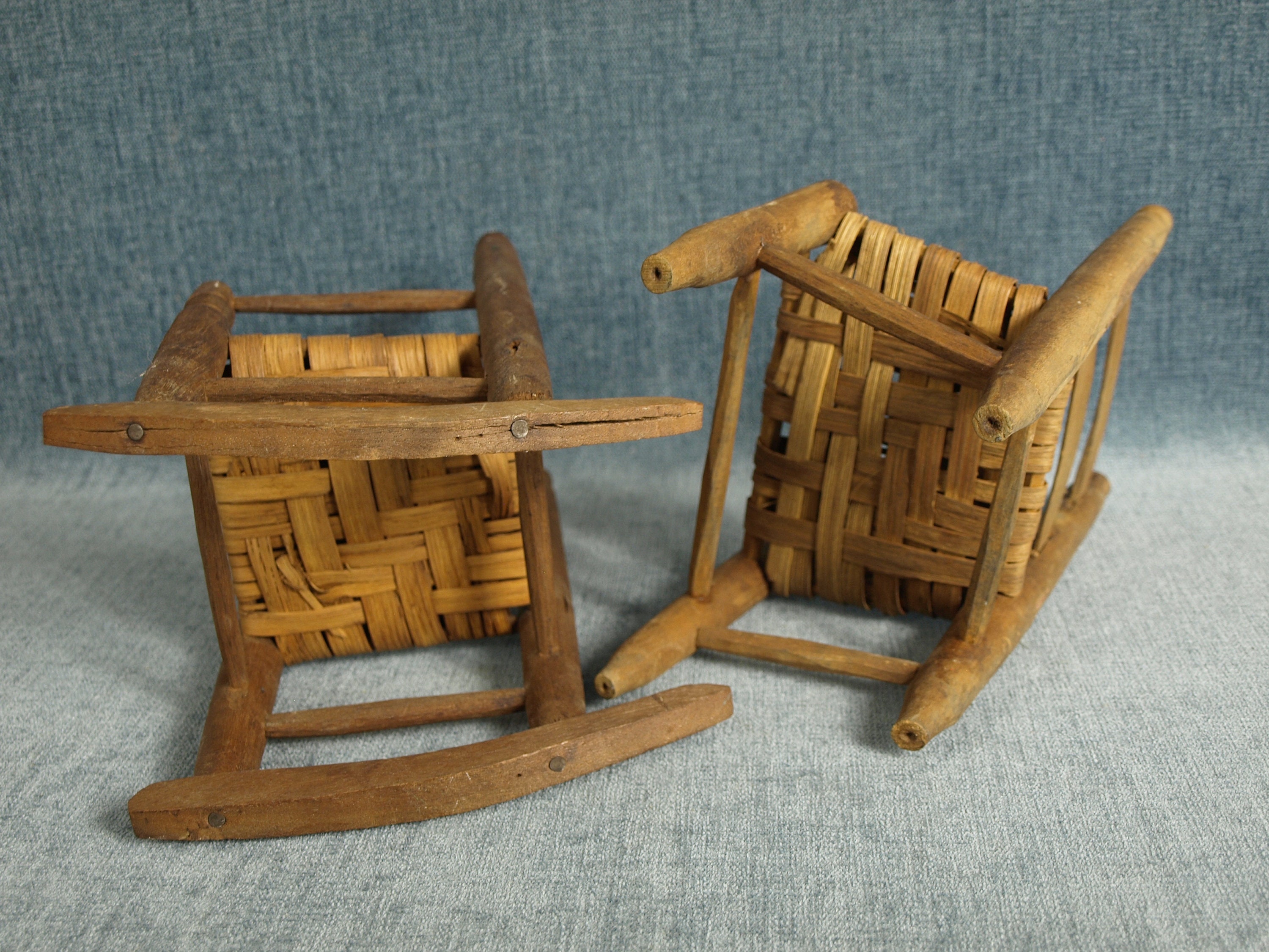 Vintage Rustic Wooden Doll / Bear Furniture Rocker Chair Flat | Etsy