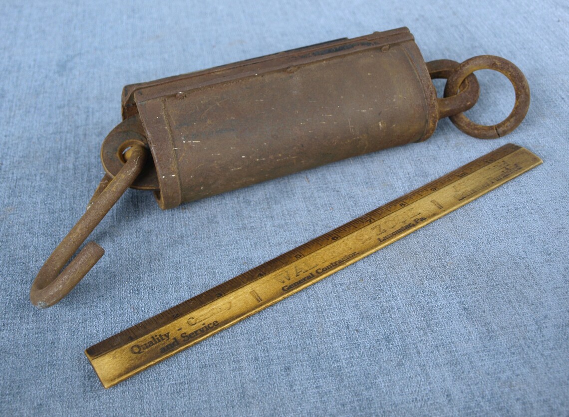 Antique Chatillon's Iron Clad Hanging Weight Scale Serial 34 H W/ 200 ...
