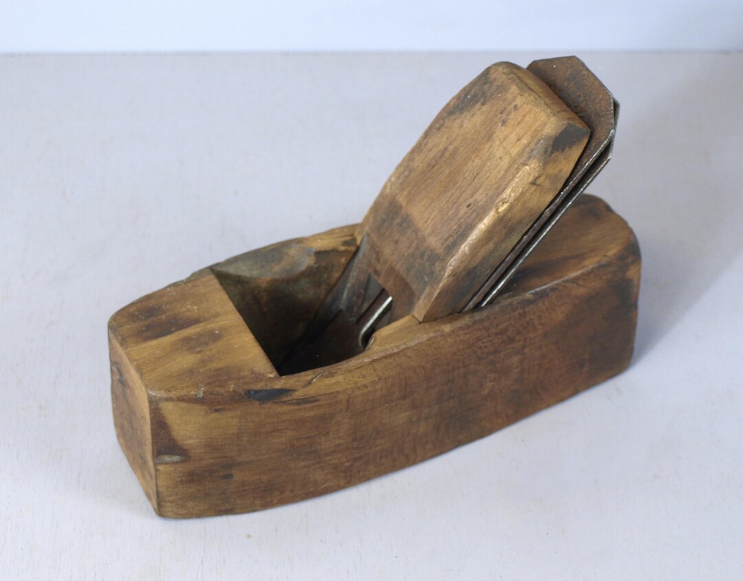 Antique Coffin Wood Block Plane With W. Butcher Cast Steel Blade ...