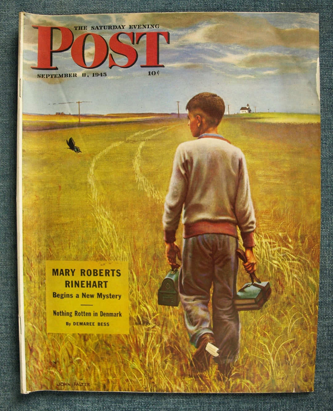 Post WW2 Era the Saturday Evening Post September 8, 1945 W/ John Falter ...