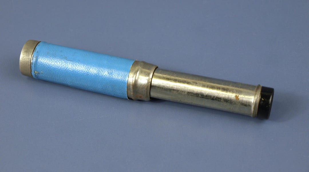 Vintage Mini Pocket Telescope Blue and Black Circa 1950's in Good ...
