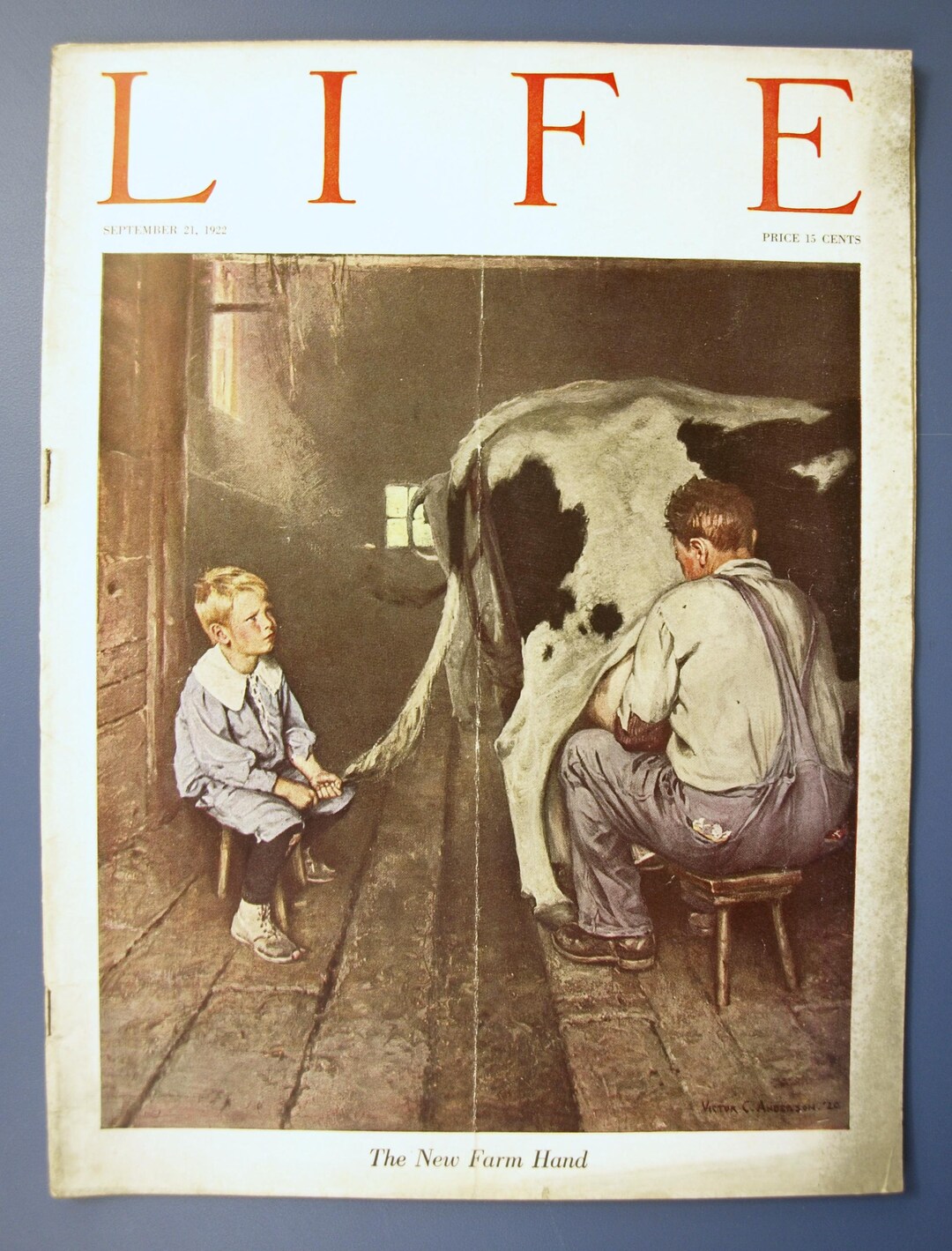 Life Magazine, September 21, 1922 W/ Cover Illus. by Victor C. Anderson ...