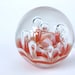 Vintage Artisan Worked Glass Paperweight Art Glass Red & White W ...