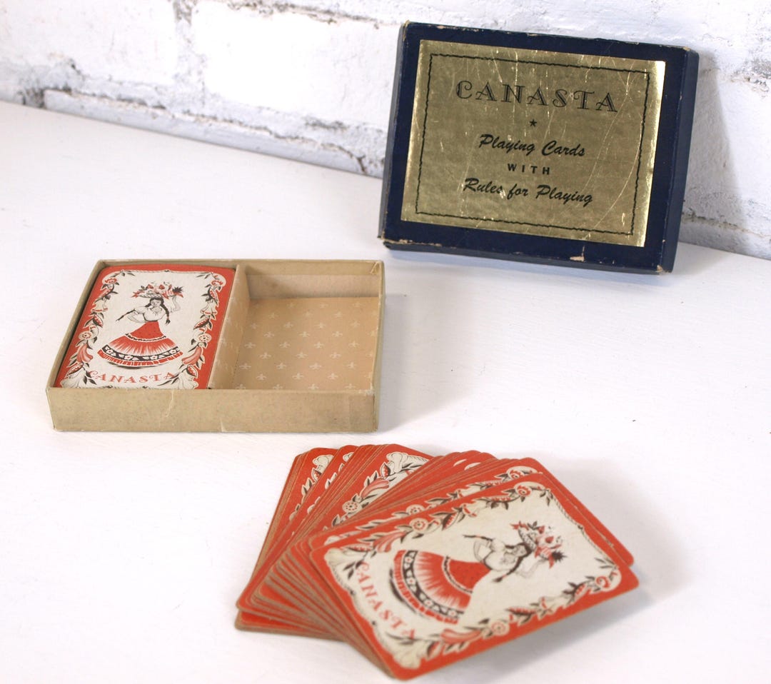 Vintage Canasta Playing Cards - W/O Rule Book - Complete Deck - Good ...