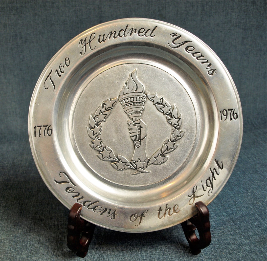 Bicentennial RWP Wilton Pewter Plate - Two Hundred Years 1776-1976 ...