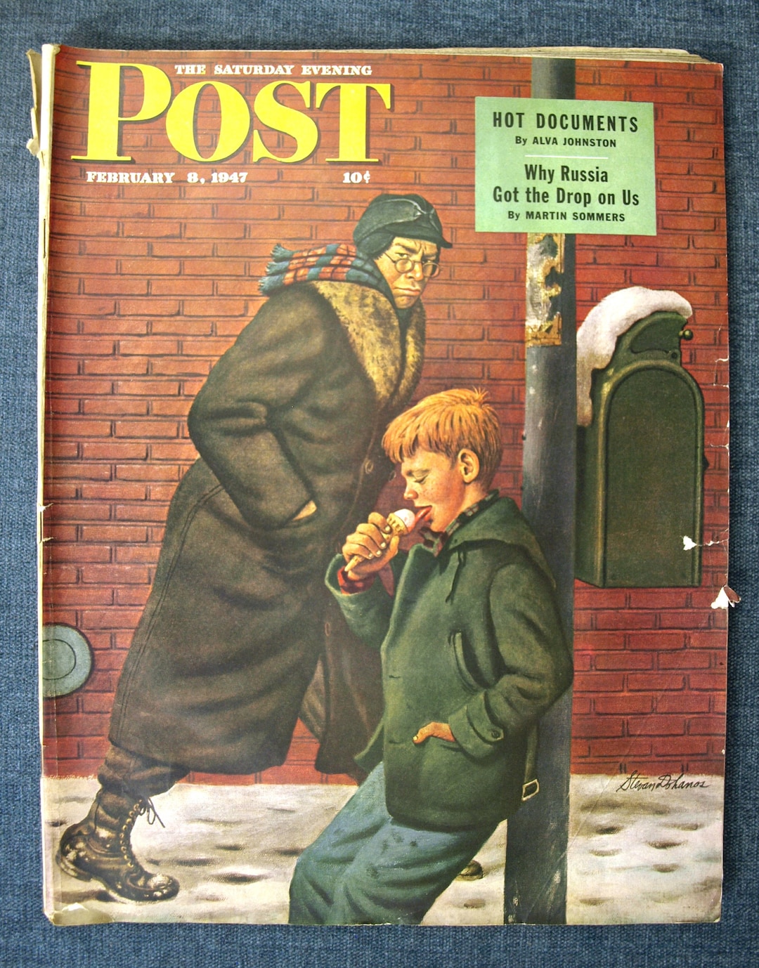 February 8, 1947 Saturday Evening Post Post WWII Era Magazine With ...