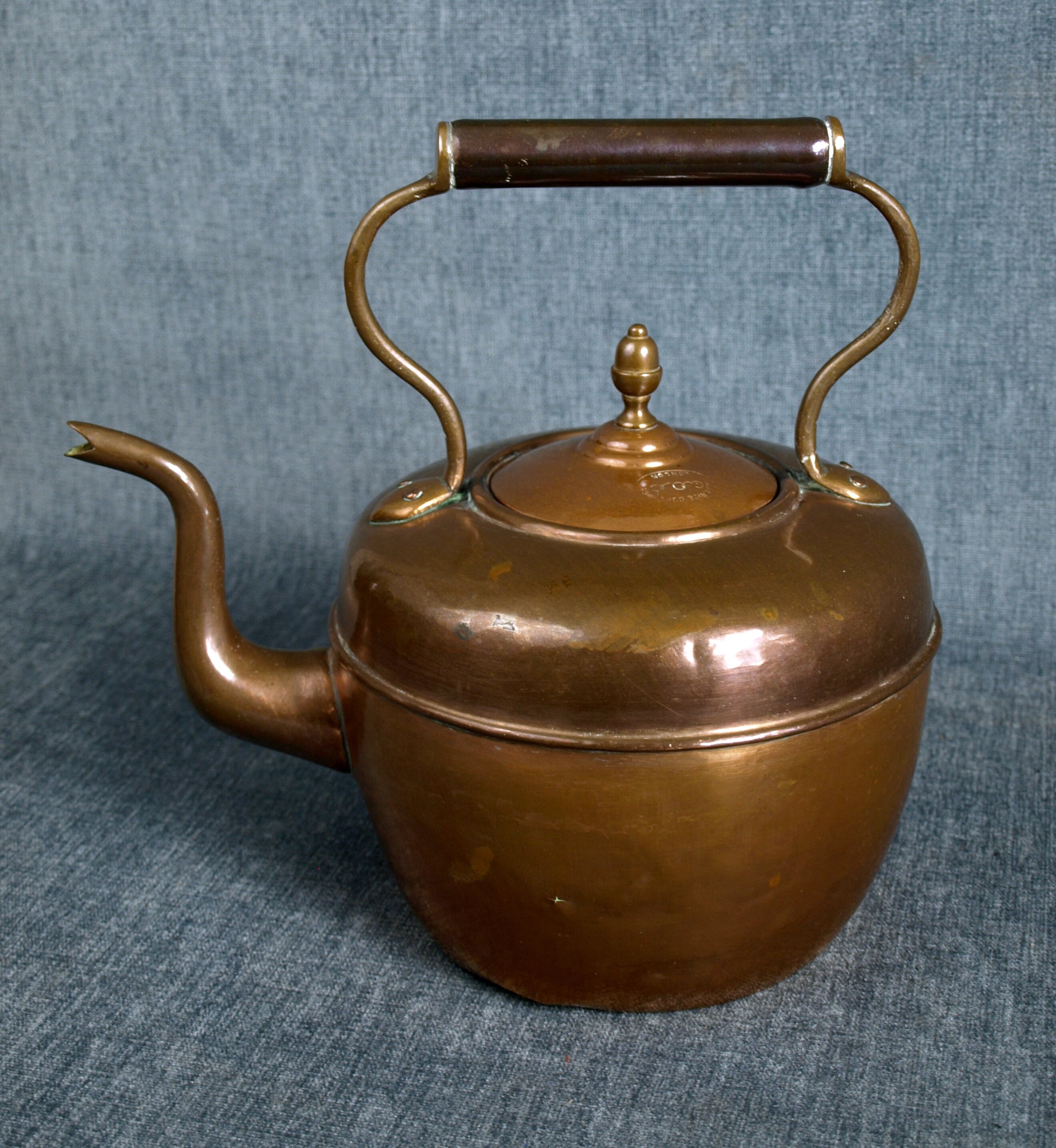 Antique 1800s Copper Gooseneck Tea Kettle Maurice Cohen & Co | Etsy