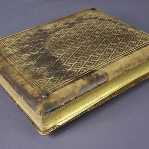 Antique Photograph Album, Circa 1890's - Tooled & Bejeweled Leather W ...