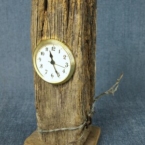 Vintage Handcrafted Primitive / Rustic Farm House Clock on an Old ...