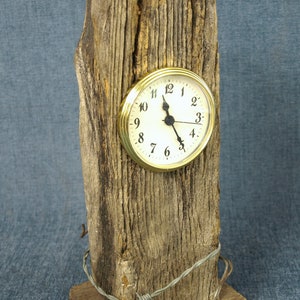 Vintage Handcrafted Primitive / Rustic Farm House Clock on an Old ...