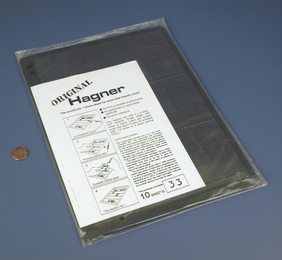 Vintage Original Hagner Stock Sheets #33 Unopened Package of 10 Sheets ...