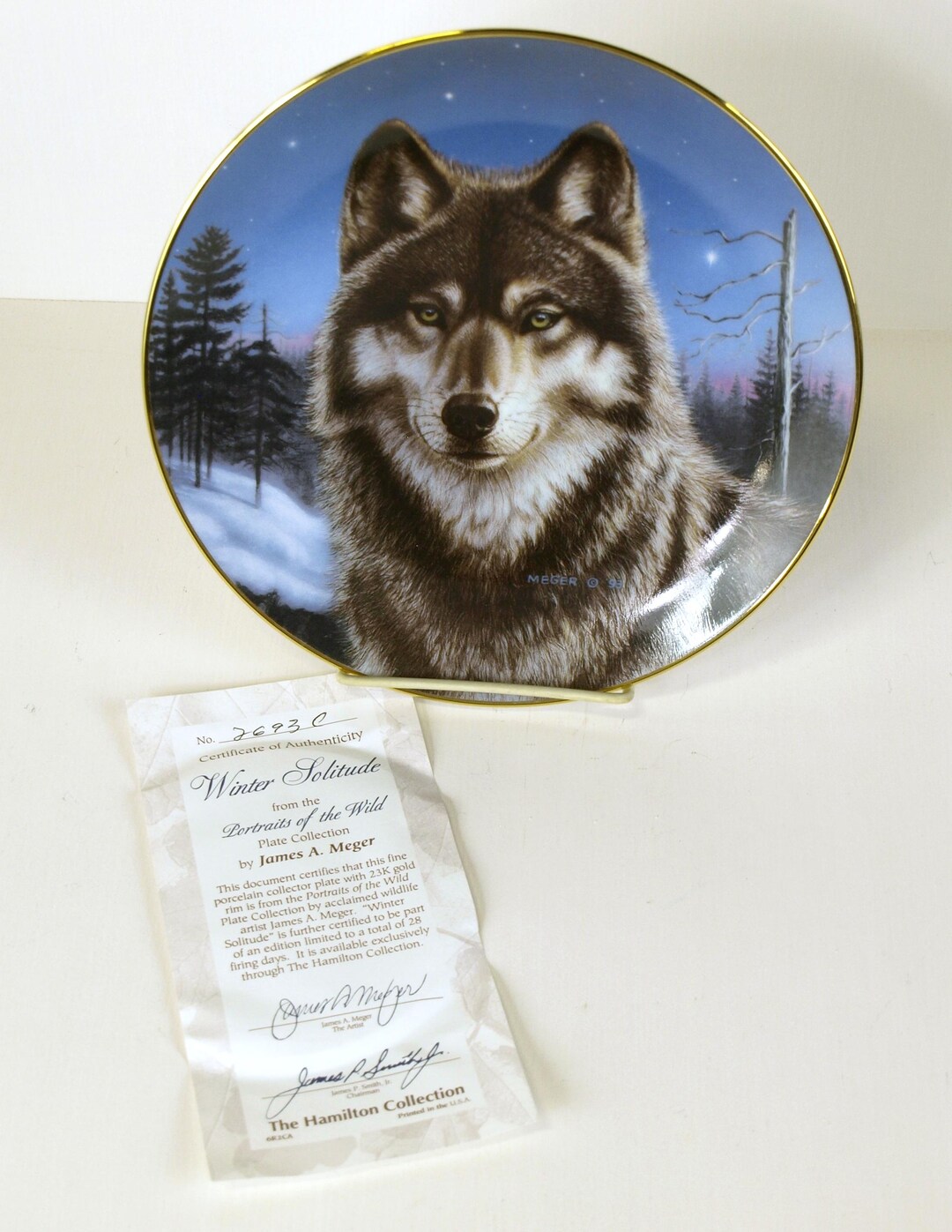 Vintage Hamilton Collection "portraits of the Wild" Series Collector's ...