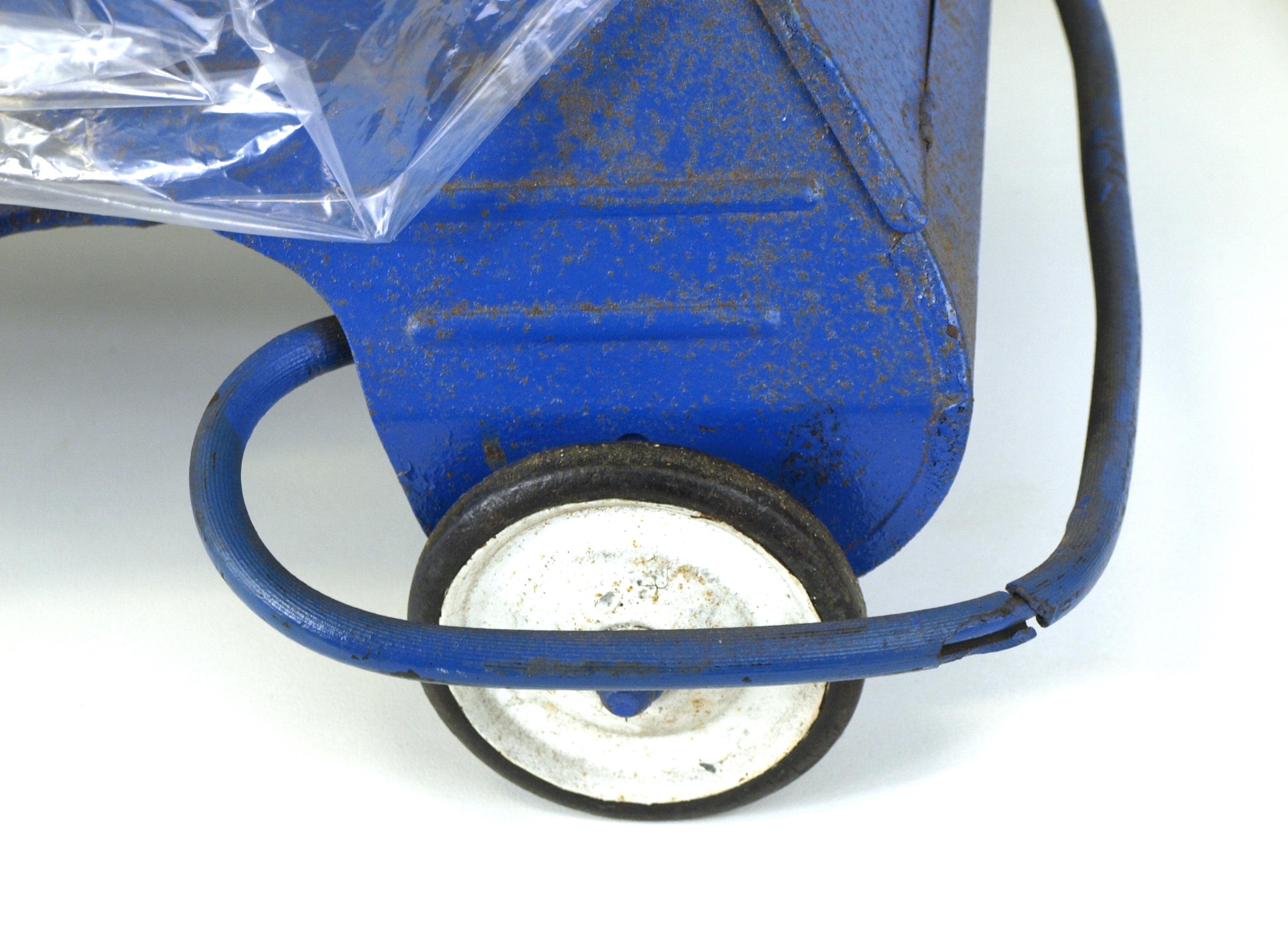 Vintage Taylor Tot Walker Blue Buggy W/ Wooden Seat Circa 1940's - 50's ...