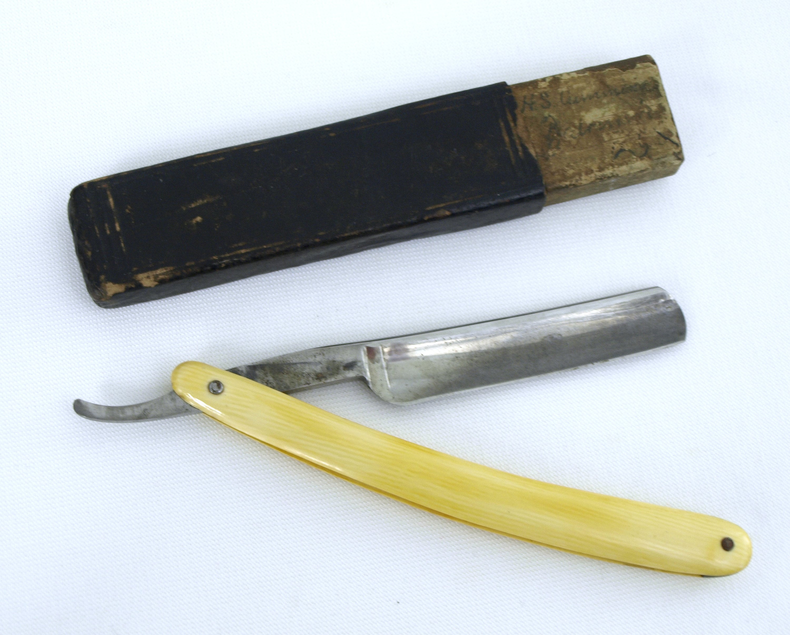 Antique "king Cutter" H. Boker & Co Straight Razor With Cellulose ...