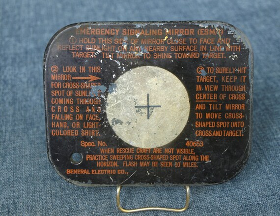 Vintage WWII Field Gear Emergency Signaling Mirror 5 - Etsy