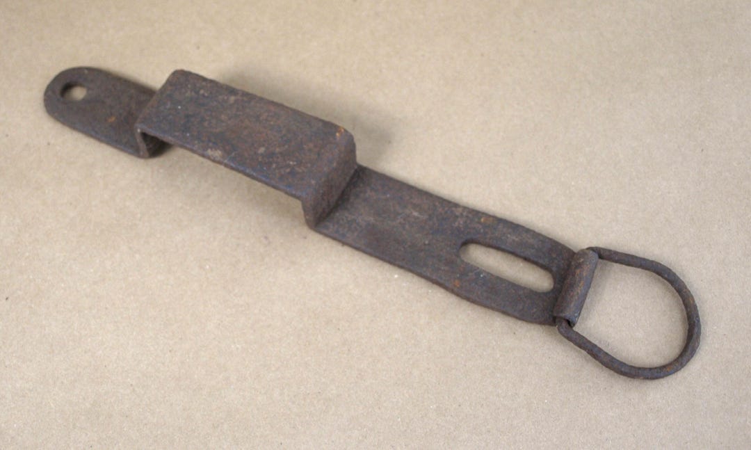 Antique Wrought Iron Strap Barn Door / Gate Latch Hardware - 11" Long ...