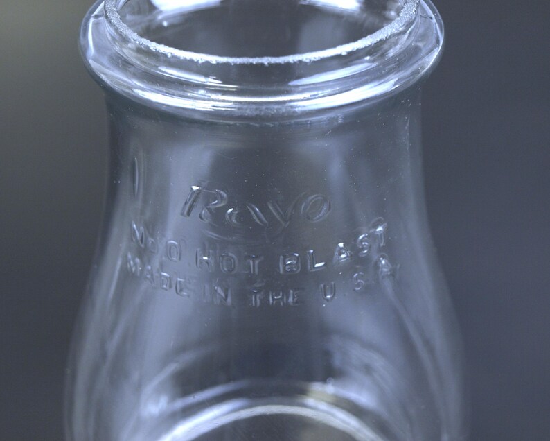 Antique Rayo No. 0 Hot Blast Glass Globes for Antique Railroad Lantern ...