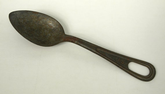 Large WWII Era Steel/tin US Military Soup Spoon Army Mess - Etsy
