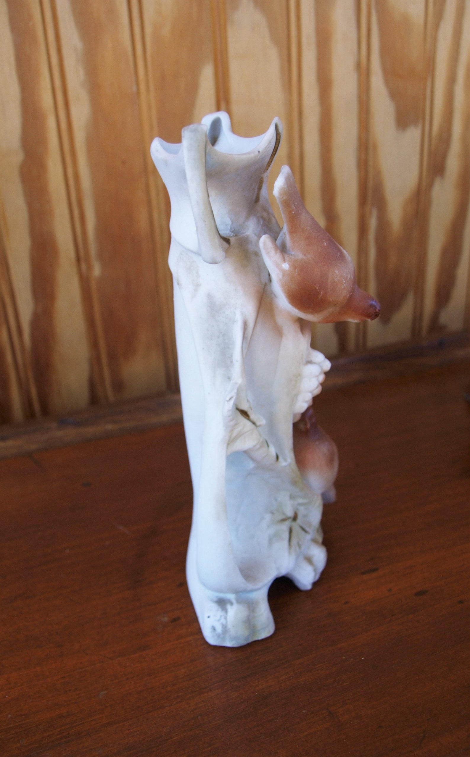 Antique Porcelain Bisque Bird Figurine Bud Vase Made in | Etsy