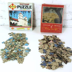 Vintage Jigsaw Puzzle Lot of 5 1940's + by Guild Whitman / Picture ...
