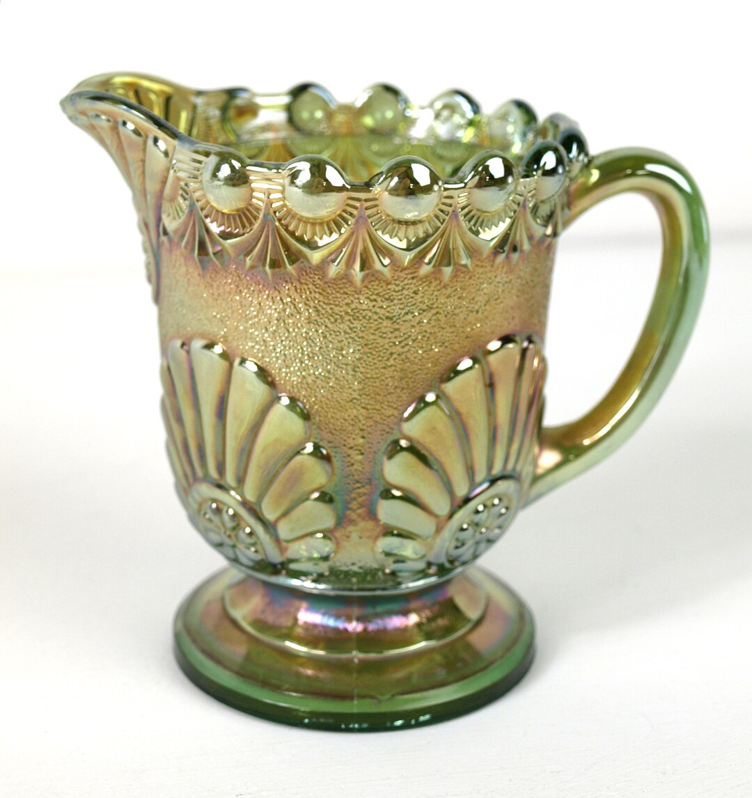 Antique EAPG Westmoreland Shell and Jewel Creamer, Circa Late 1800's ...