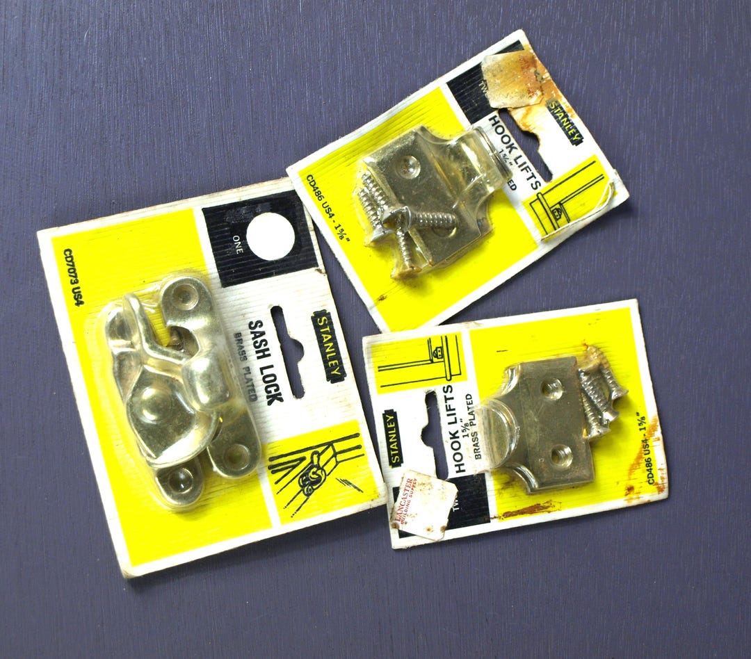 Stanley Window Hardware in Original Packaging, NOS - 2 Sash Lifts W/ 1 ...