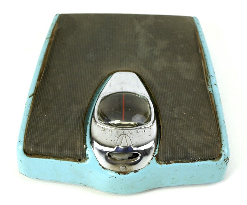 Vintage Detecto Bubble View Bathroom Floor Scale - Grey Mat With Retro ...