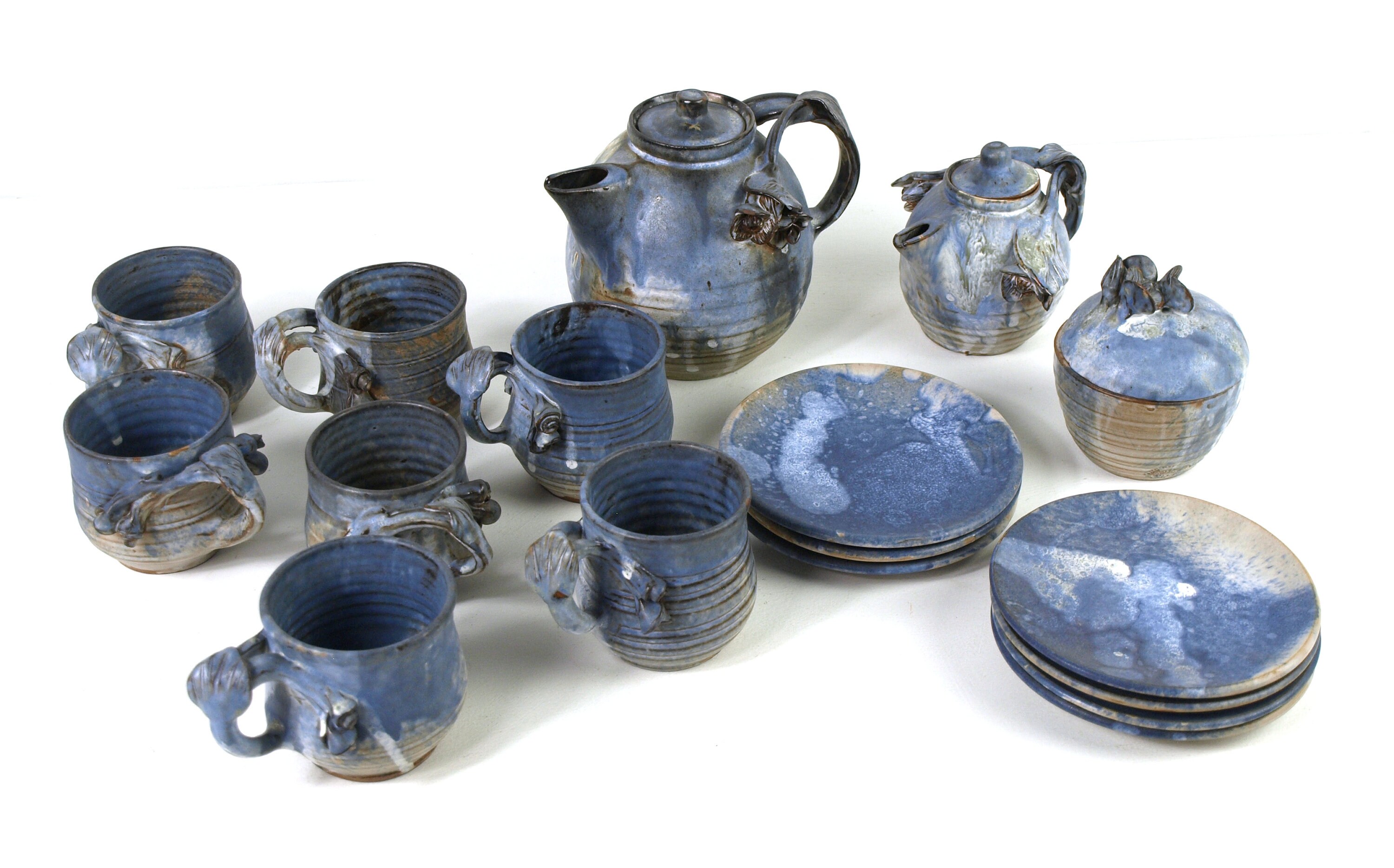 Christofer Crete Art Studio Pottery Coffee and Tea Set Hand Made ...
