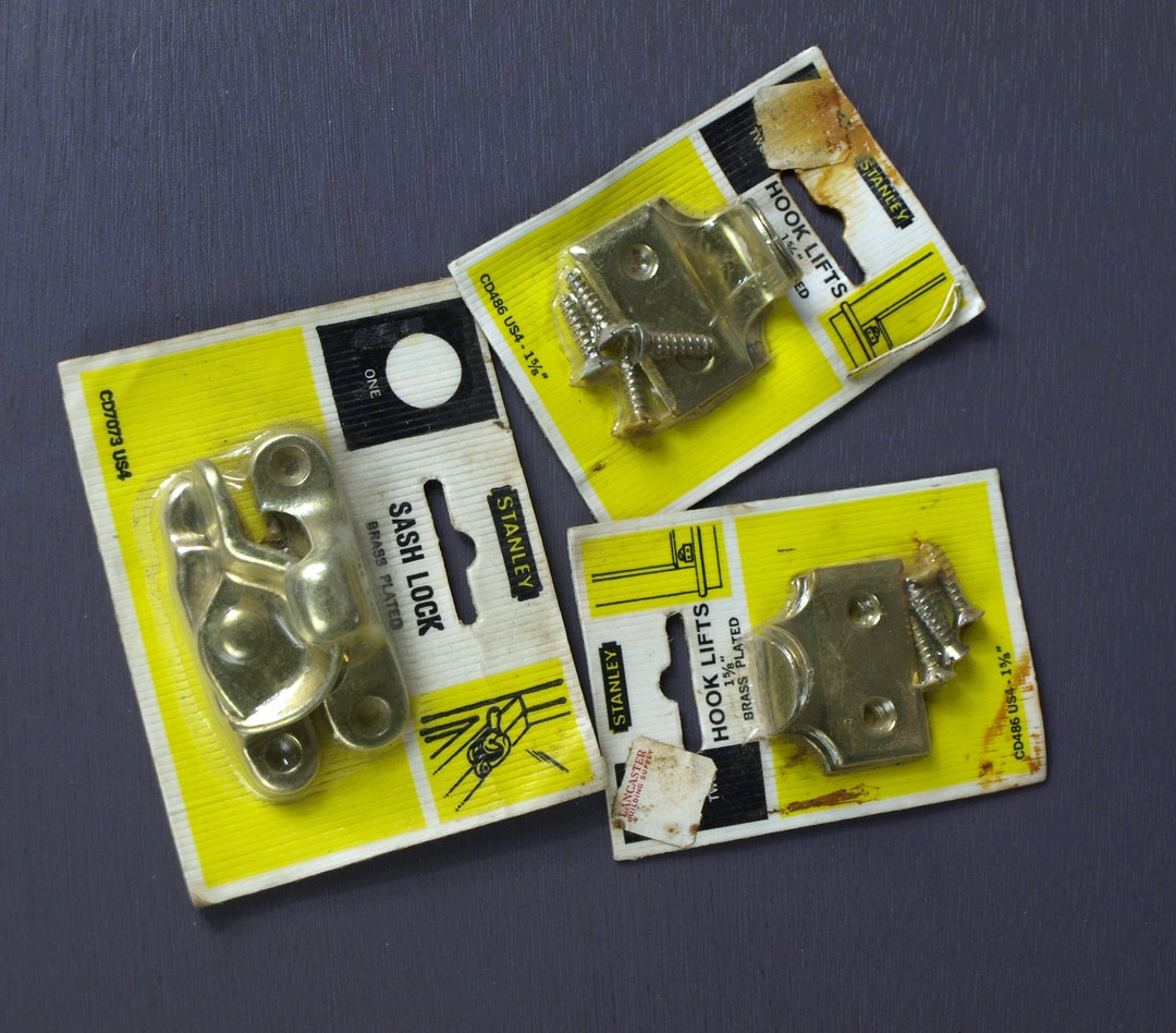 Stanley Window Hardware in Original Packaging, NOS 2 Sash Lifts W/ 1 ...
