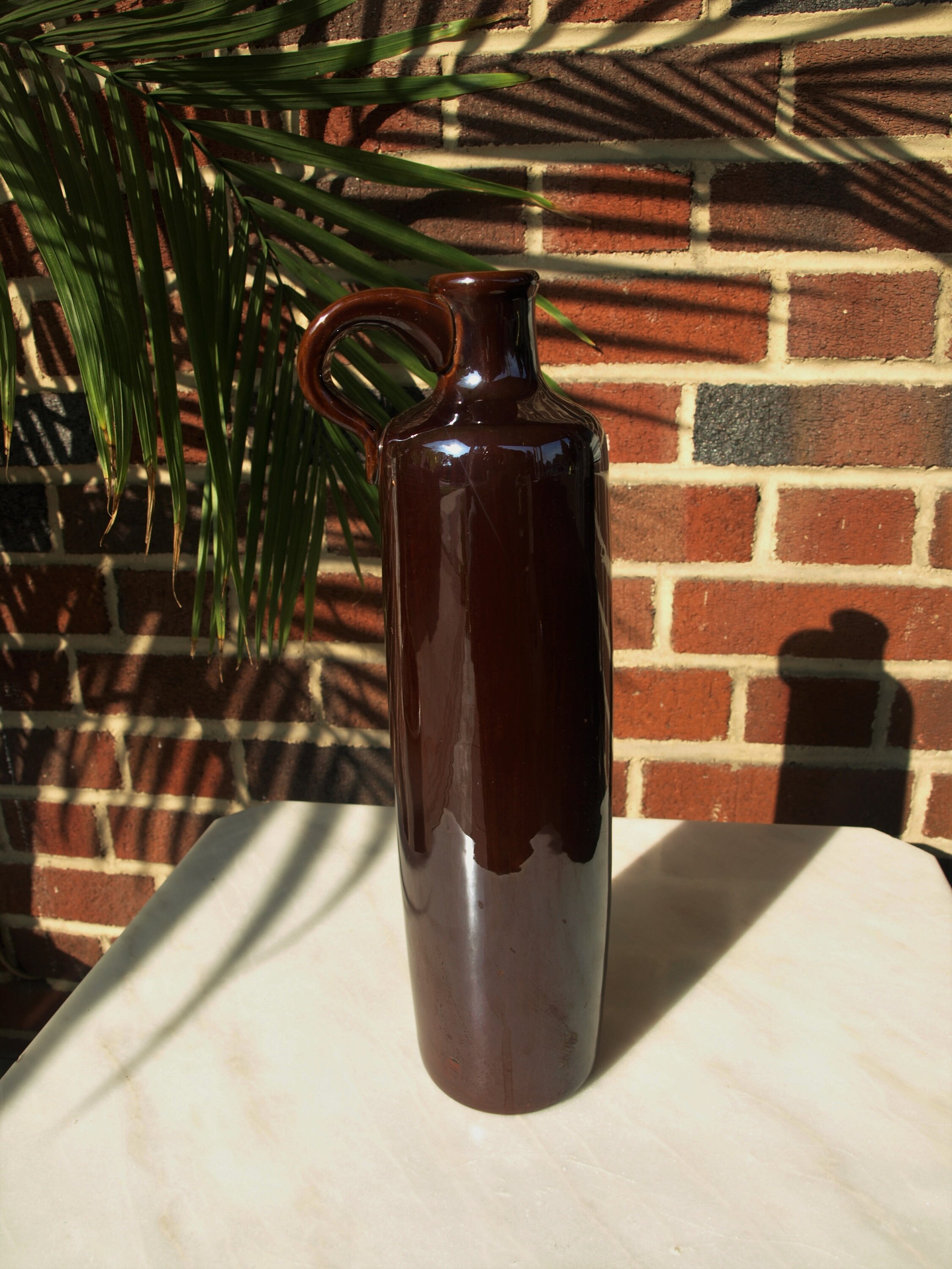 Georgous 1958 Genuine Rockingham Brown Glaze Redware / Stoneware Tall ...
