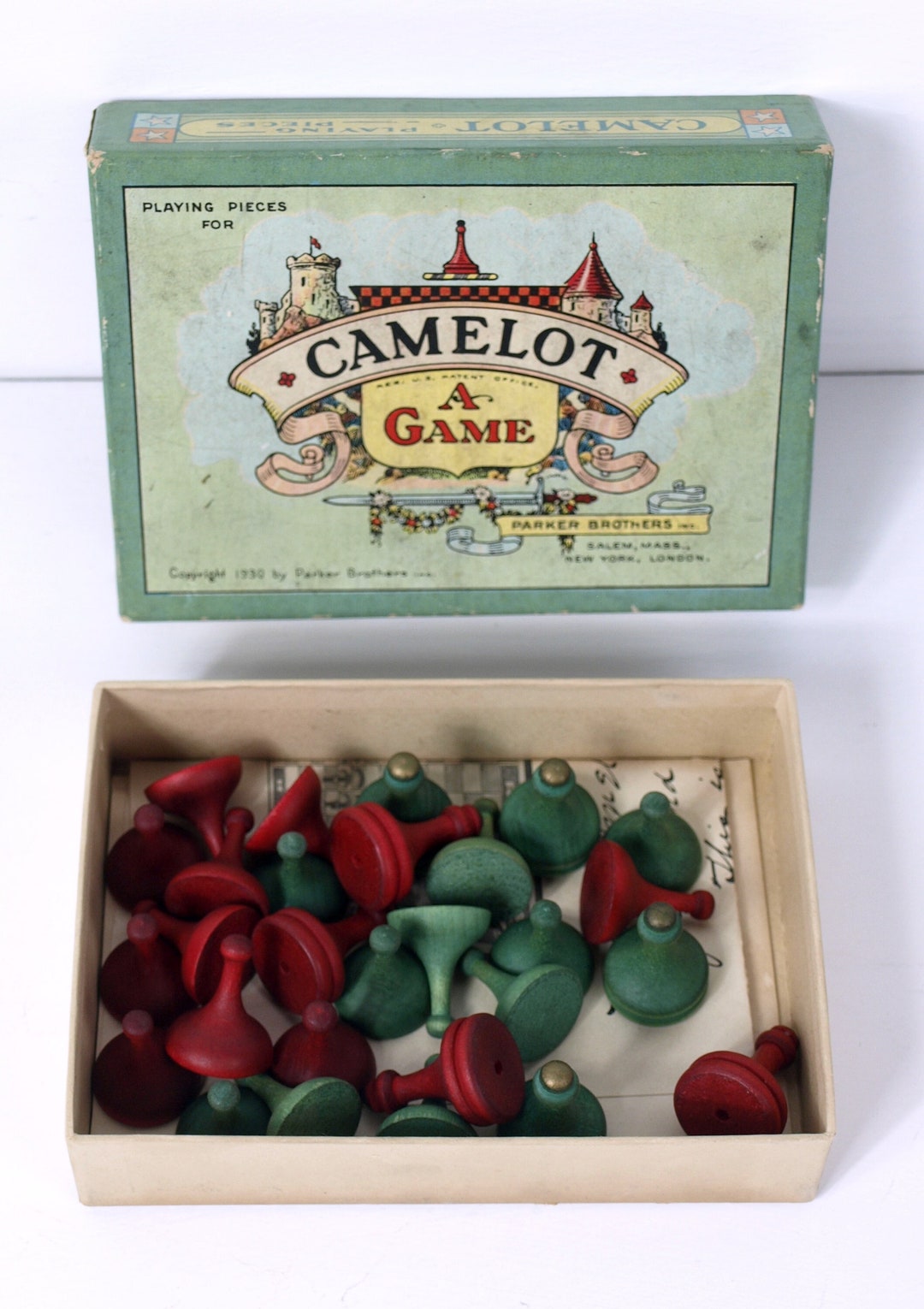 Vintage Camelot Playing Pieces - Circa 1930 - Parker Brothers Inc ...