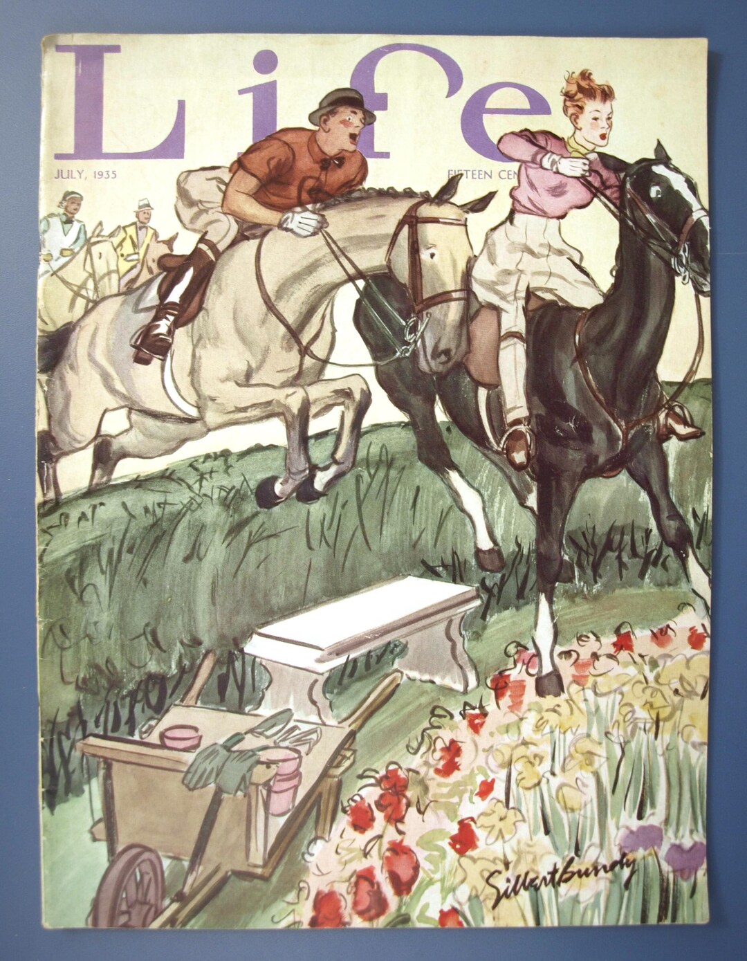 Life Magazine, July 1935 W/ Cover Art by Gilbert Bundy - a Humorous ...