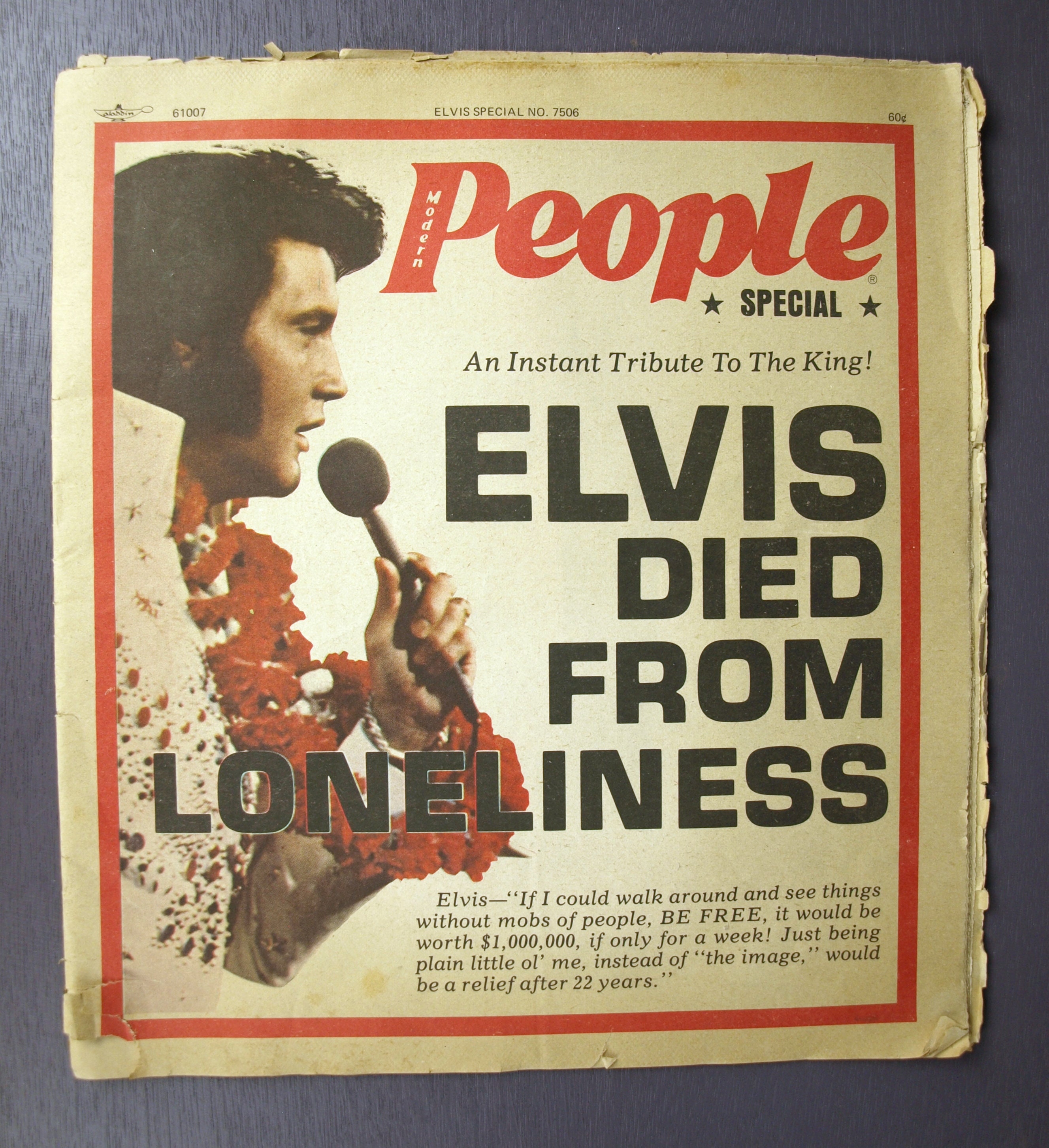 Elvis Presley Tabloid News Lot, Circa 1977 - 5 Pieces Included - Good ...