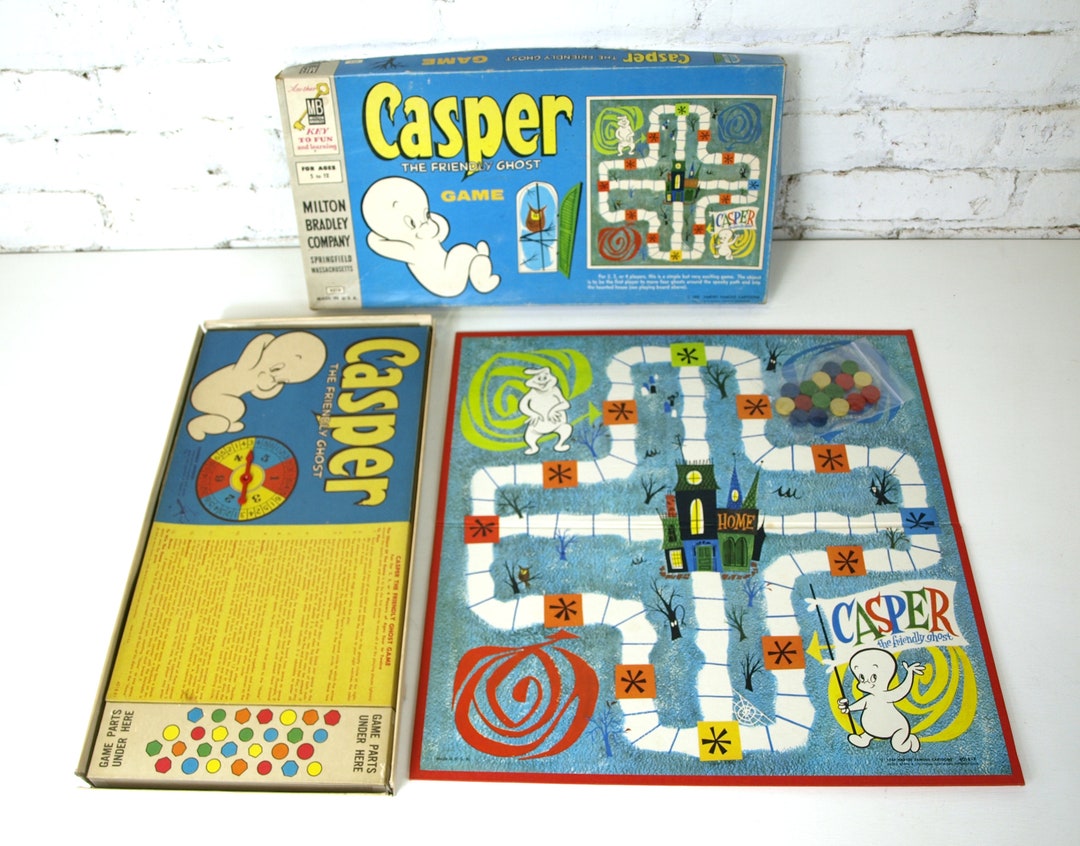 Vintage Casper Board Game by Milton Bradley - Circa 1959 - Harvey ...