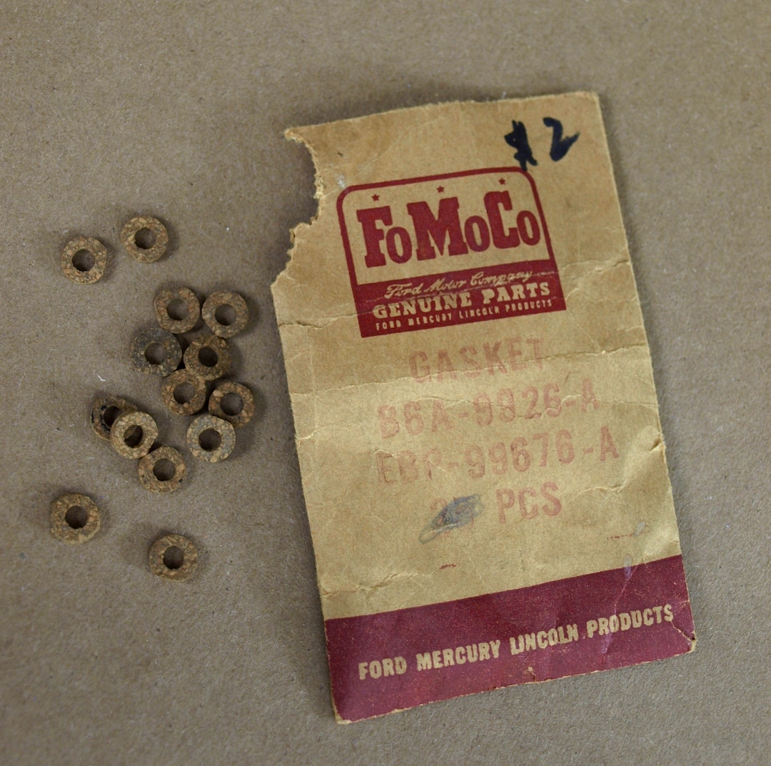 Vintage Fomoco Genuine Ford Car Parts Gasket No. B6A-9926-A / EBP-99676 ...
