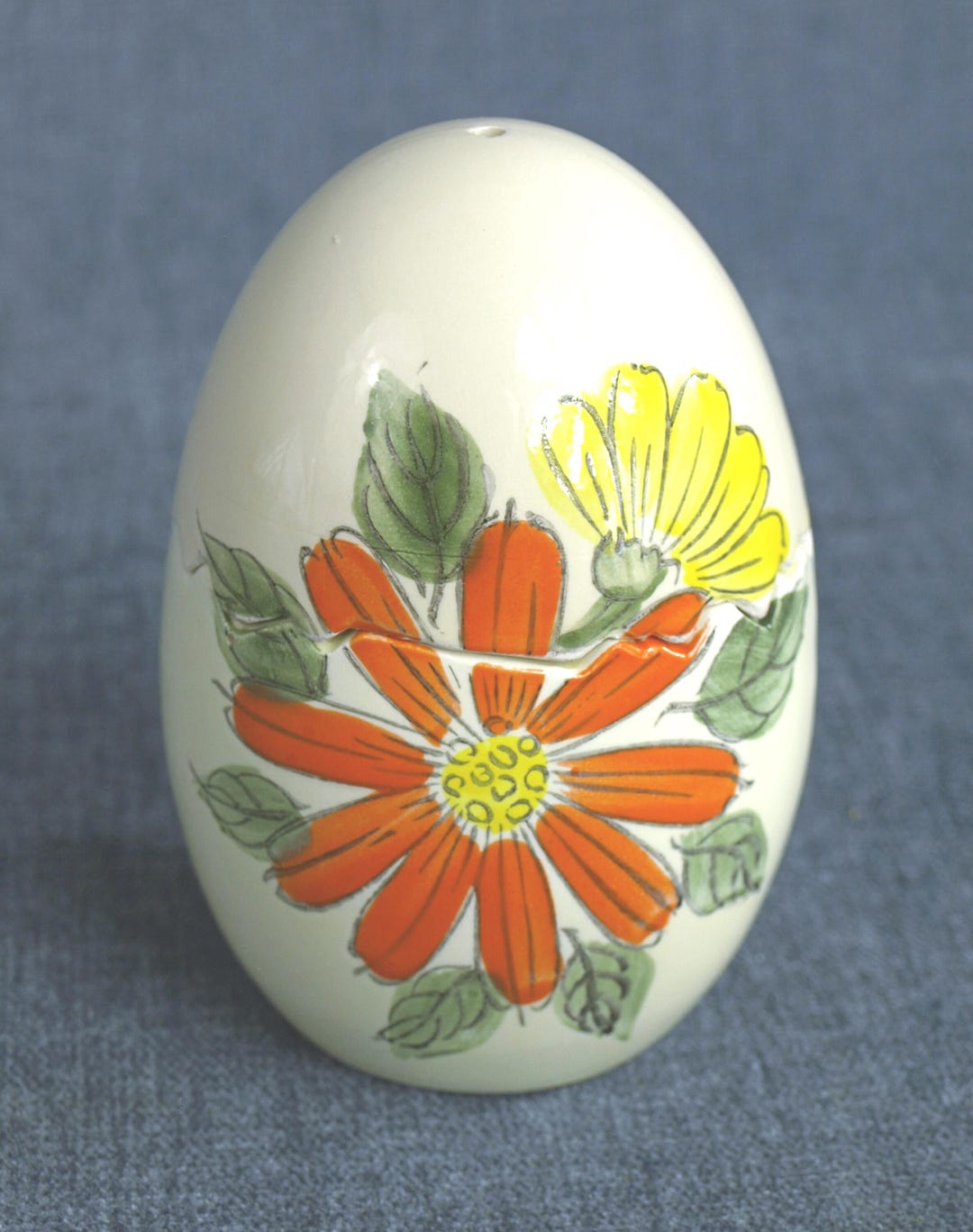 Large Vintage Mid Century Lego Japan Porcelain Stackable Egg Shaped ...