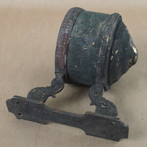 Rare Antique Oil Lamp Wall Mount Bracket Early Bronze Ornate RR ...